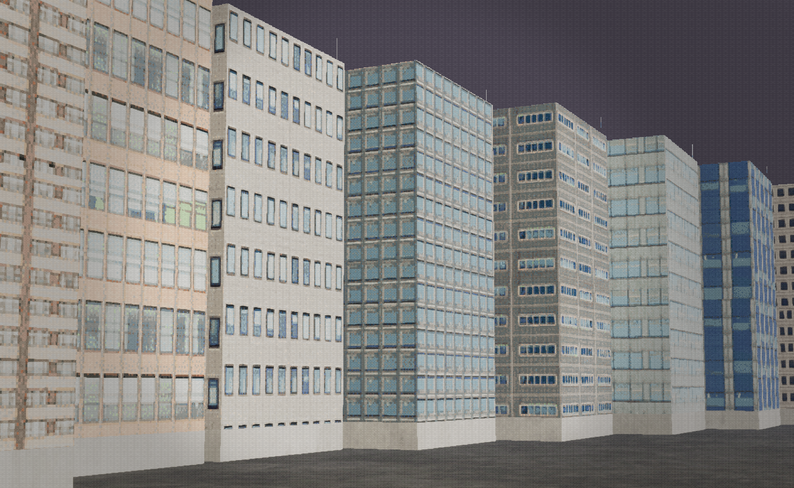 PSX PS1 Background Buildings Low Poly - Asset Pack! by Stay Retro