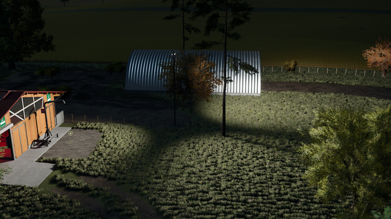 FS25 Farm Yard Lights by Redneck's Mods