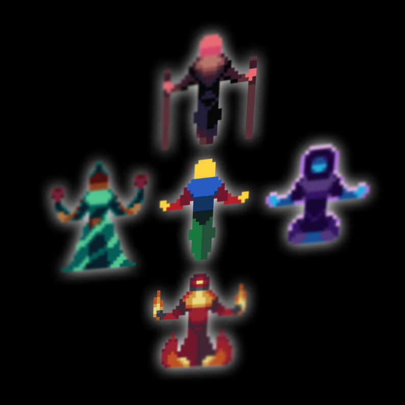Pixel Art 2D Character Templates by PixelCraftMaestro