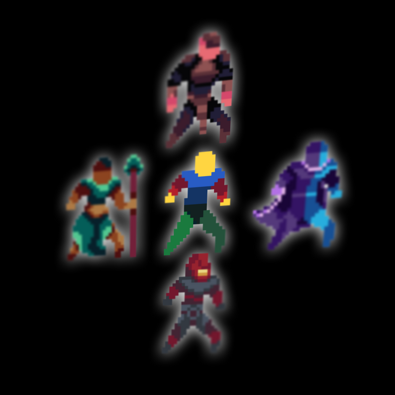 Pixel Art 2D Character Templates by PixelCraftMaestro