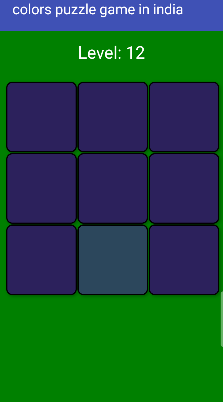 Colors puzzle game by Kishanthakor