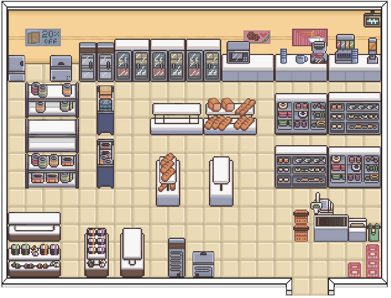 Simple Convenience Store Assets by samezpix