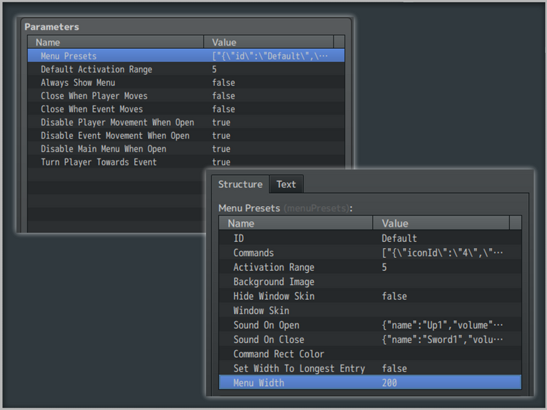 Interaction Menu for RPG Maker by LTN Games