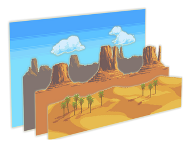 Desert: Scroll Parallax Background by vnitti