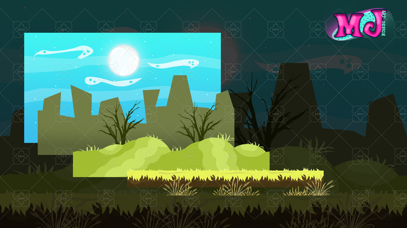 2D SCROLLING BACKGROUND by MarwaMJ