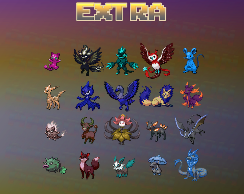 Aaron Sprites | Generation 3 | 20 Creatures by AaronSprites