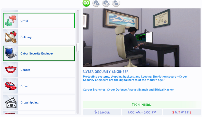 Cyber Security Engineer Career | The Sims 4 Mod by Prince