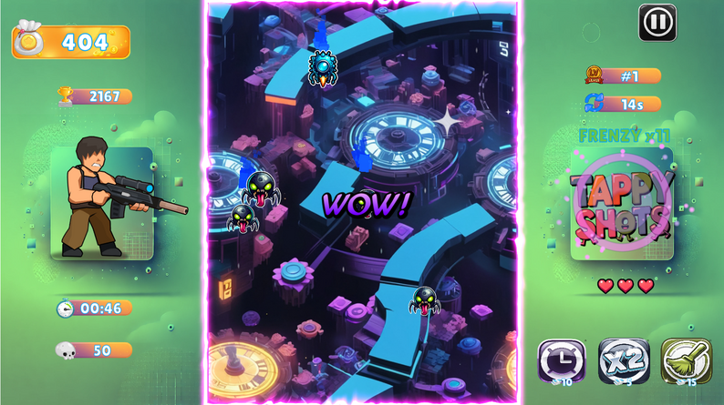 Tappy Shots Online- Fast-Paced Arcade Tap Game by Pixelariatto