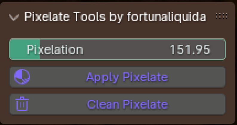 Pixelate Tools by fortunaliquida (Blender Addon) by FORTUNALIQUIDA