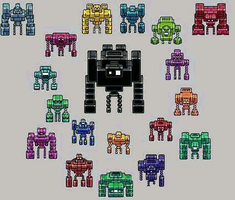 Top Down Tileset Robot Golems and Addons - Top Down Tileset Robot ...