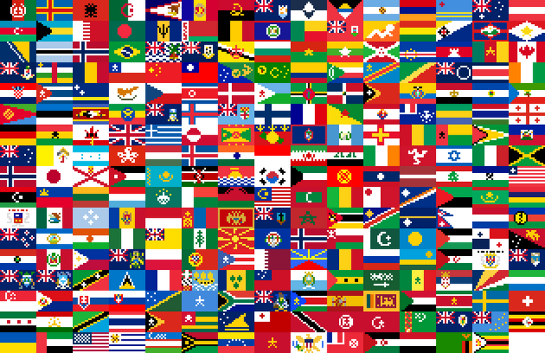 Pixel Art Country/Region Flags by GleamyLeaf