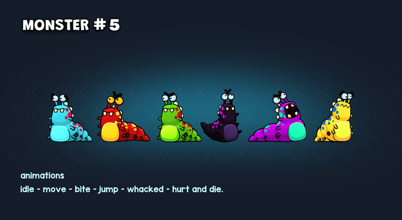 Monster 05 by Robert Brooks - gamedeveloperstudio.com