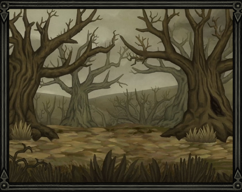 Hand Painted Parallax Background - Gloomwood Forest by Frostwindz
