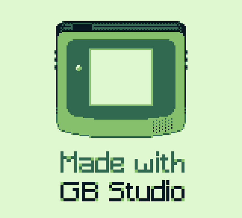 Made with GB Studio logo screen by Sleeping Panda