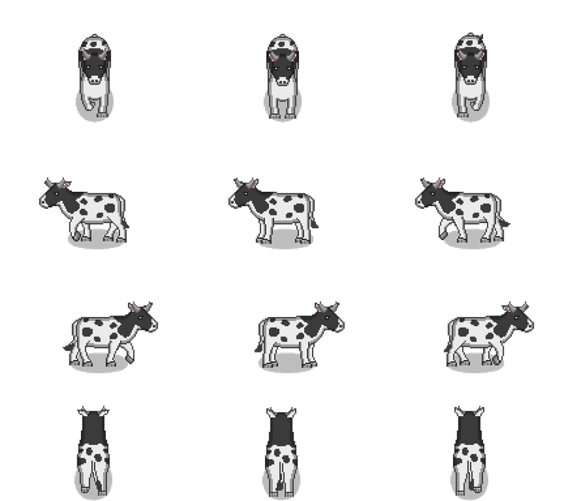Pixel Art Cows by Magicae! Games