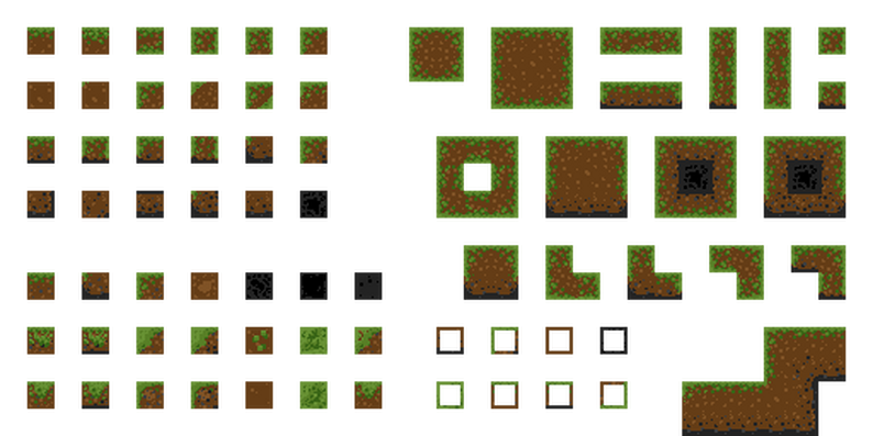 Exterior Grass TileSet (16x16) by Marcello C.