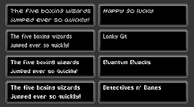 44 Game Boy Font Pack (GB Studio Ready) by 2bitcrook