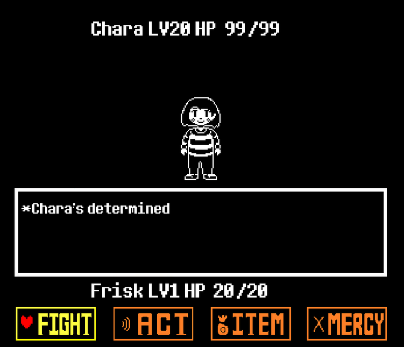 Undertale Chara Fight by Fantasy ruin X