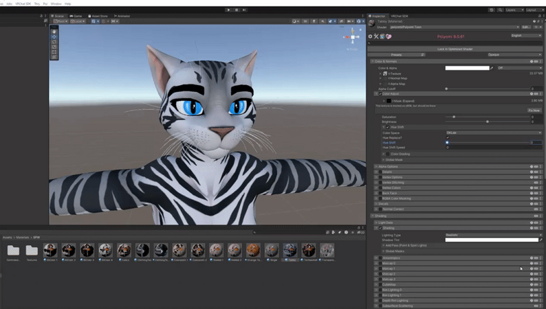 Feline VRchat Model by Zairiza