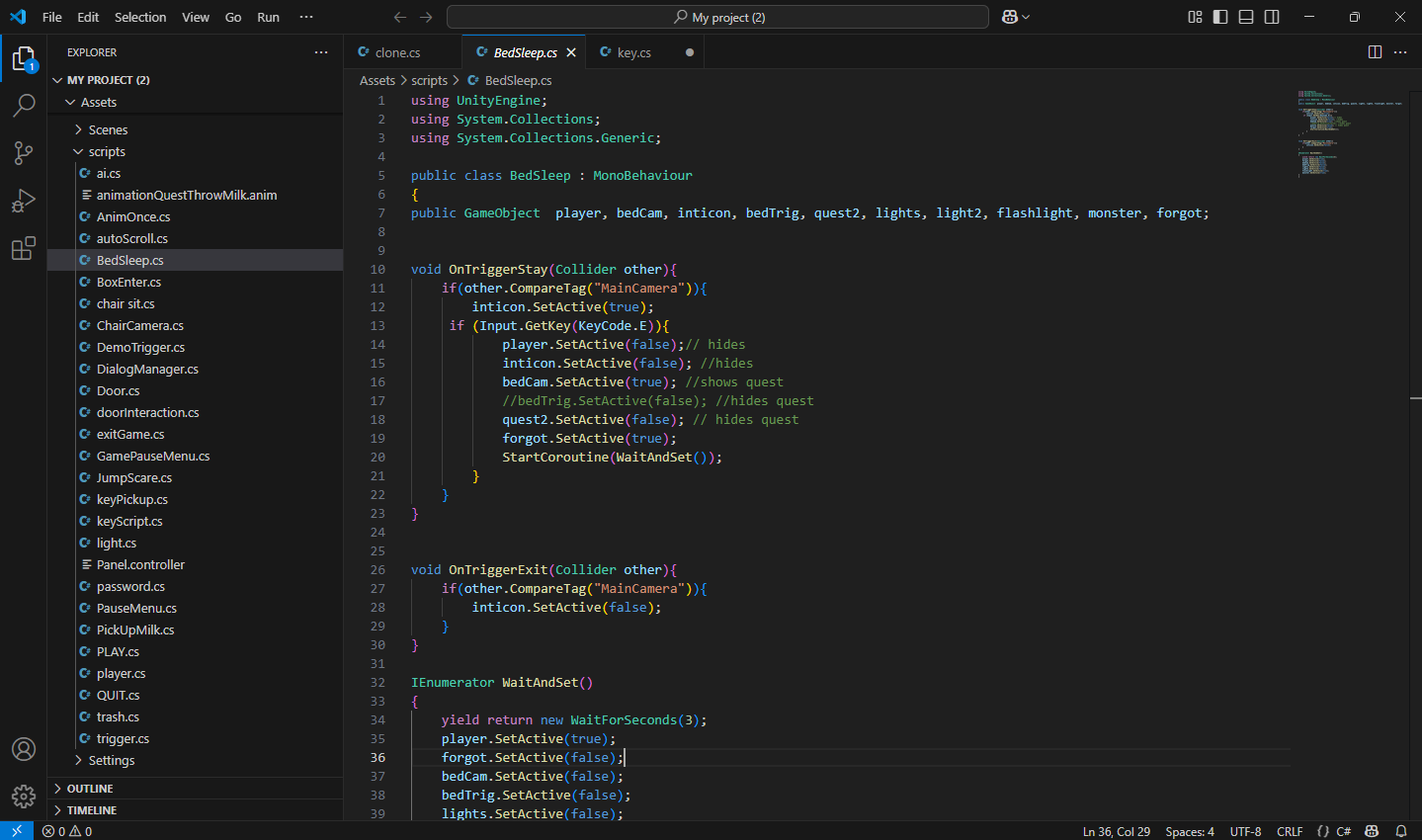 Unity Horror Game Template by Nightmare Gamez