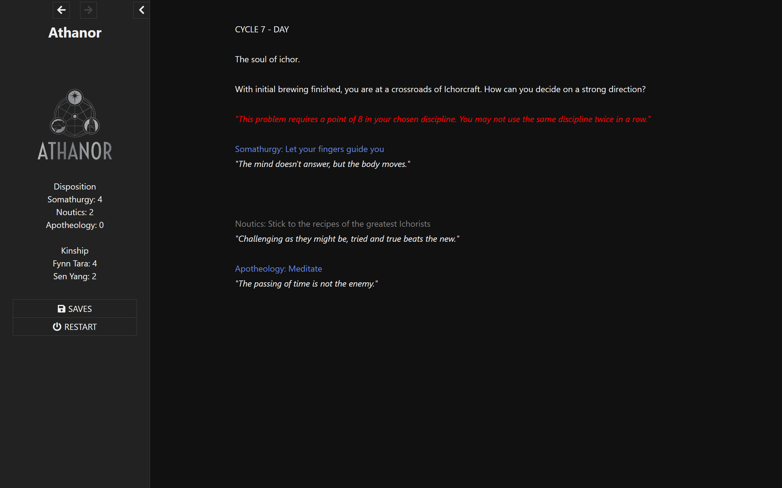 Athanor (Narrative-driven potion making) by CringeCaptain
