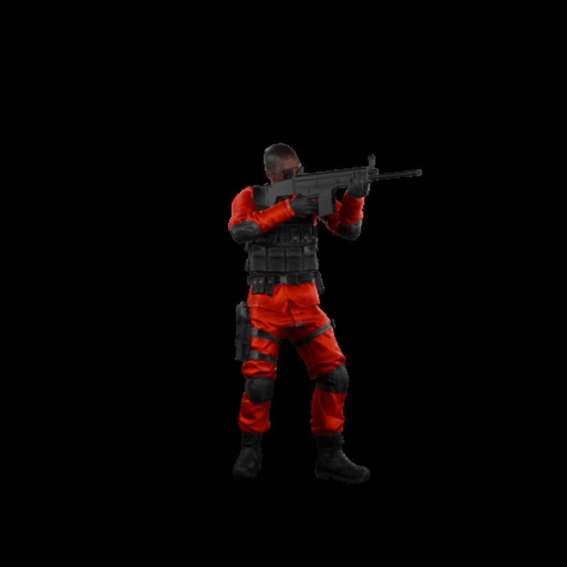 2D FPS-SIDE VIEW-SPRITES "OPERATOR 1" by W_K_Studio