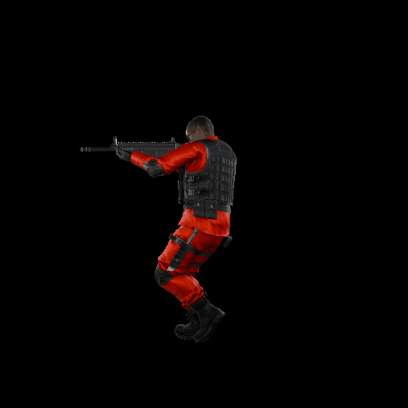 2D FPS-SIDE VIEW-SPRITES "OPERATOR 1" by W_K_Studio