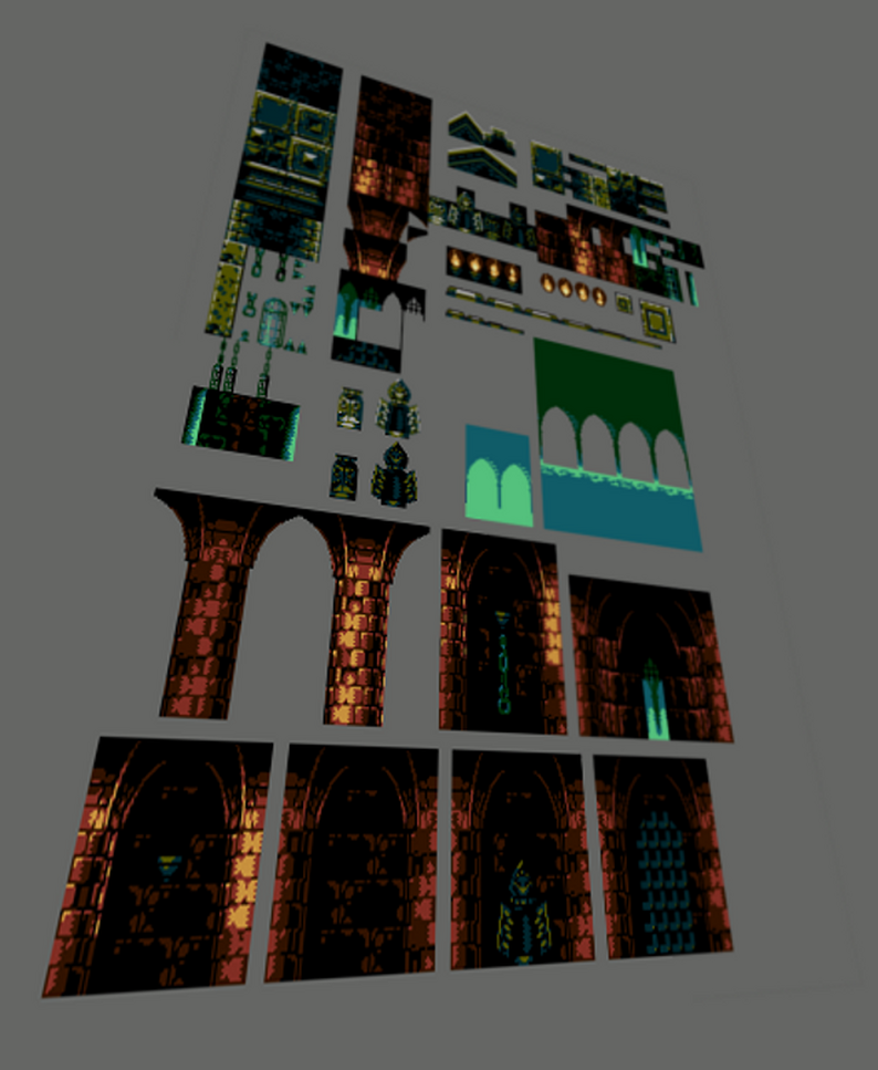 Pixel Side-Scroller Dungeon Tileset by Thomas Feichtmeir "Cyangmou"