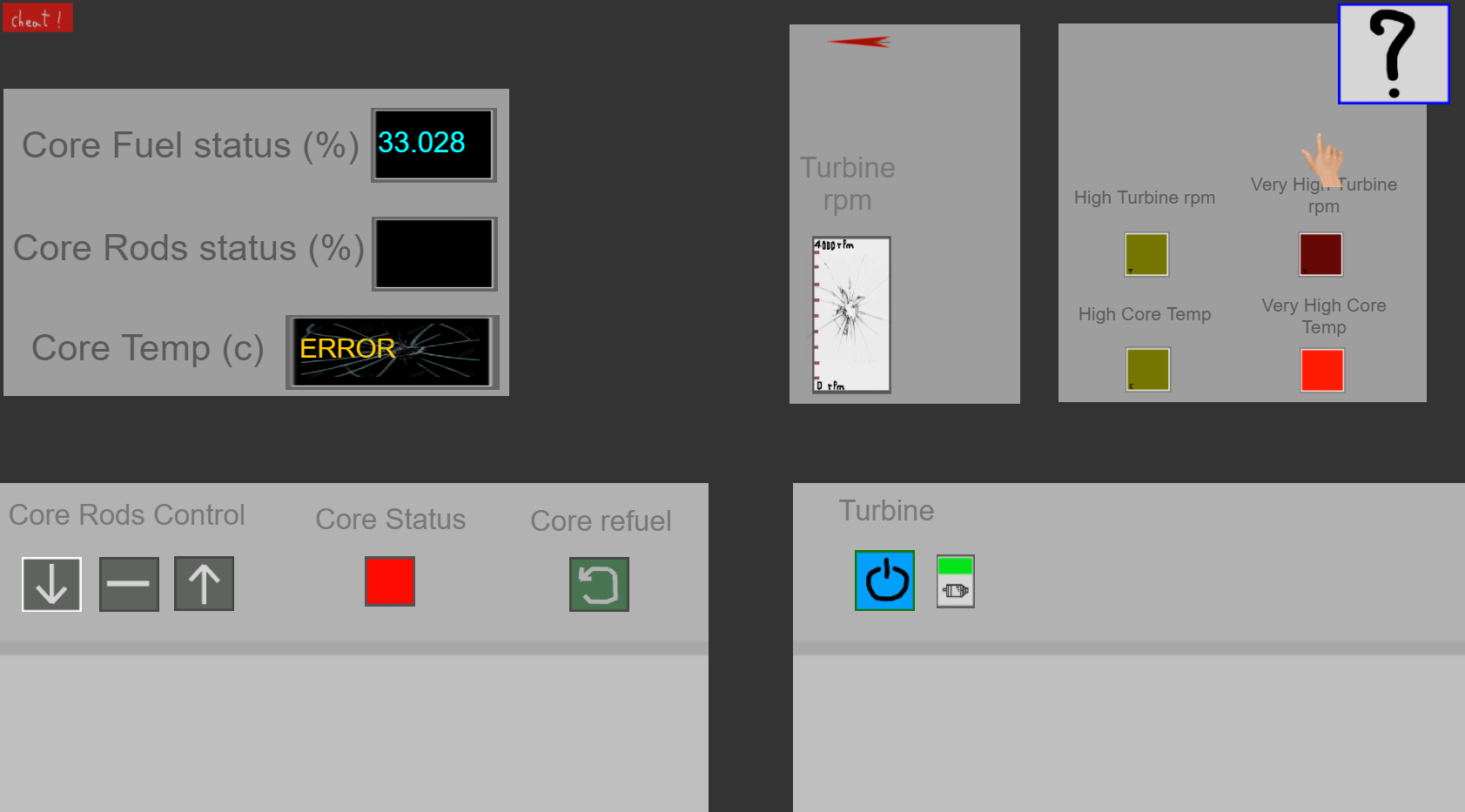 simple 2D nuclear reactor game by Game star
