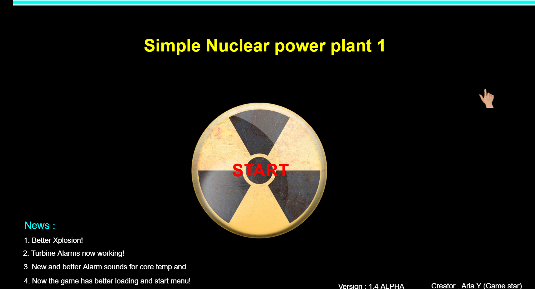 simple 2D nuclear reactor game by Game star