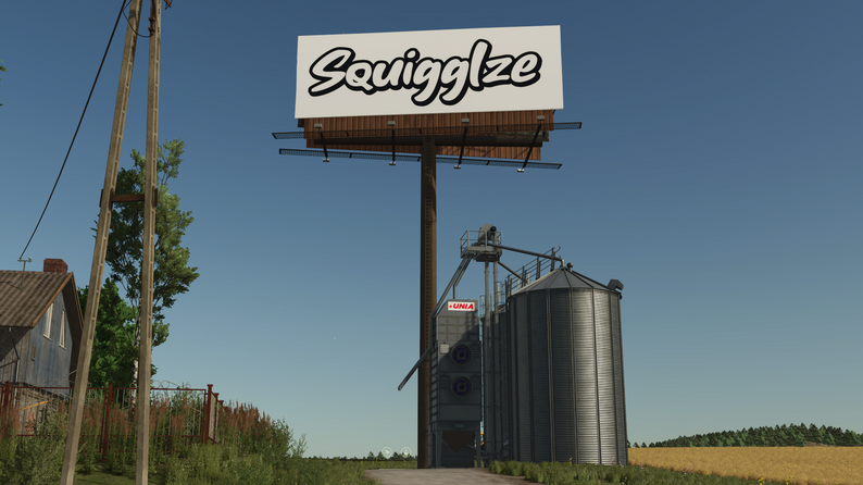 FS25 - Customizable Billboard by Squigglze
