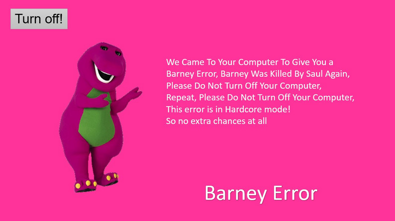 Barney Error Series by BarneyErrorMaker