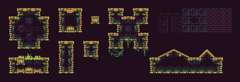 Ancient Temple - 16 Colour Tileset by aamatniekss