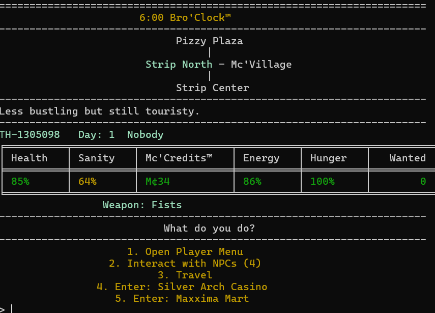 1.2 Release - HOUSE ALWAYS WINS - Las Vegas Simulator 2050 by Ben Worley