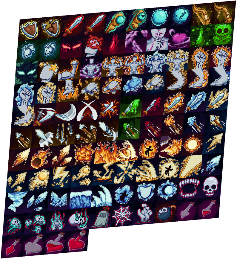 100+ Skill Icons - UI Pack by Vinerox