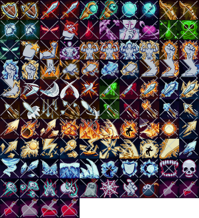 100+ Skill Icons - UI Pack by Vinerox