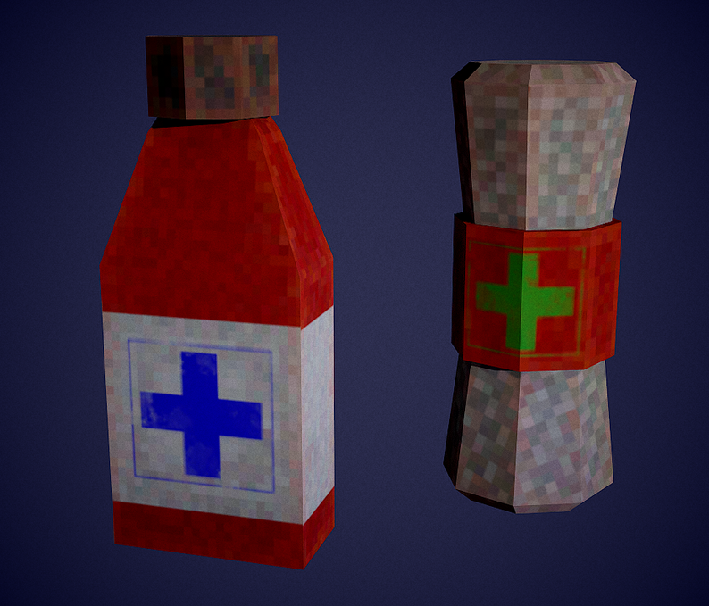 PSX PS1 Health Items Low Poly - Asset Pack! by Stay Retro