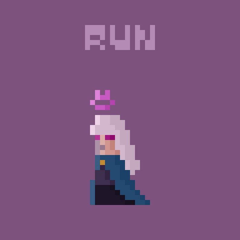 "Queen's Summon" - Femme Fatale 2D Pixel Art Character by enaikei