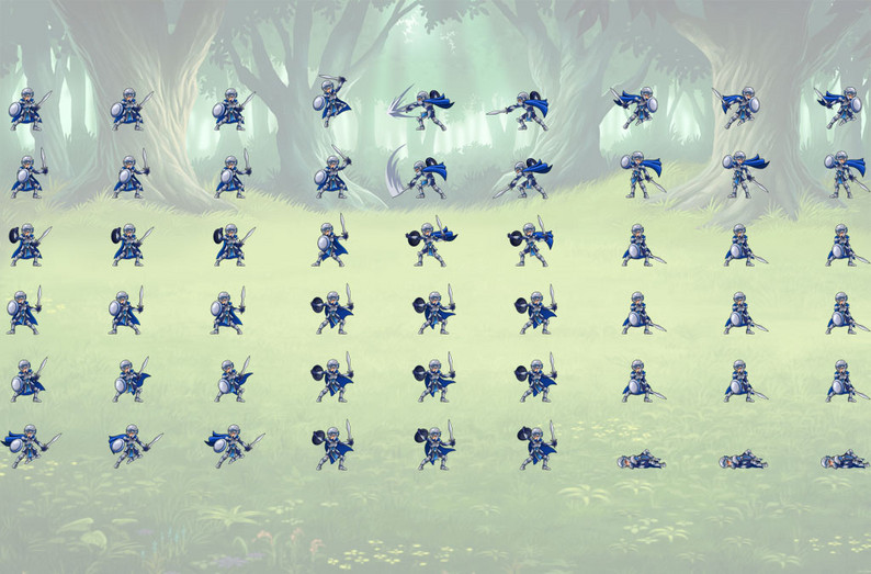 Warrior Sprites by Low