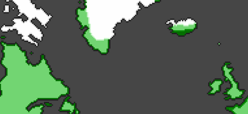 Pixel Art World Map by King of Milk