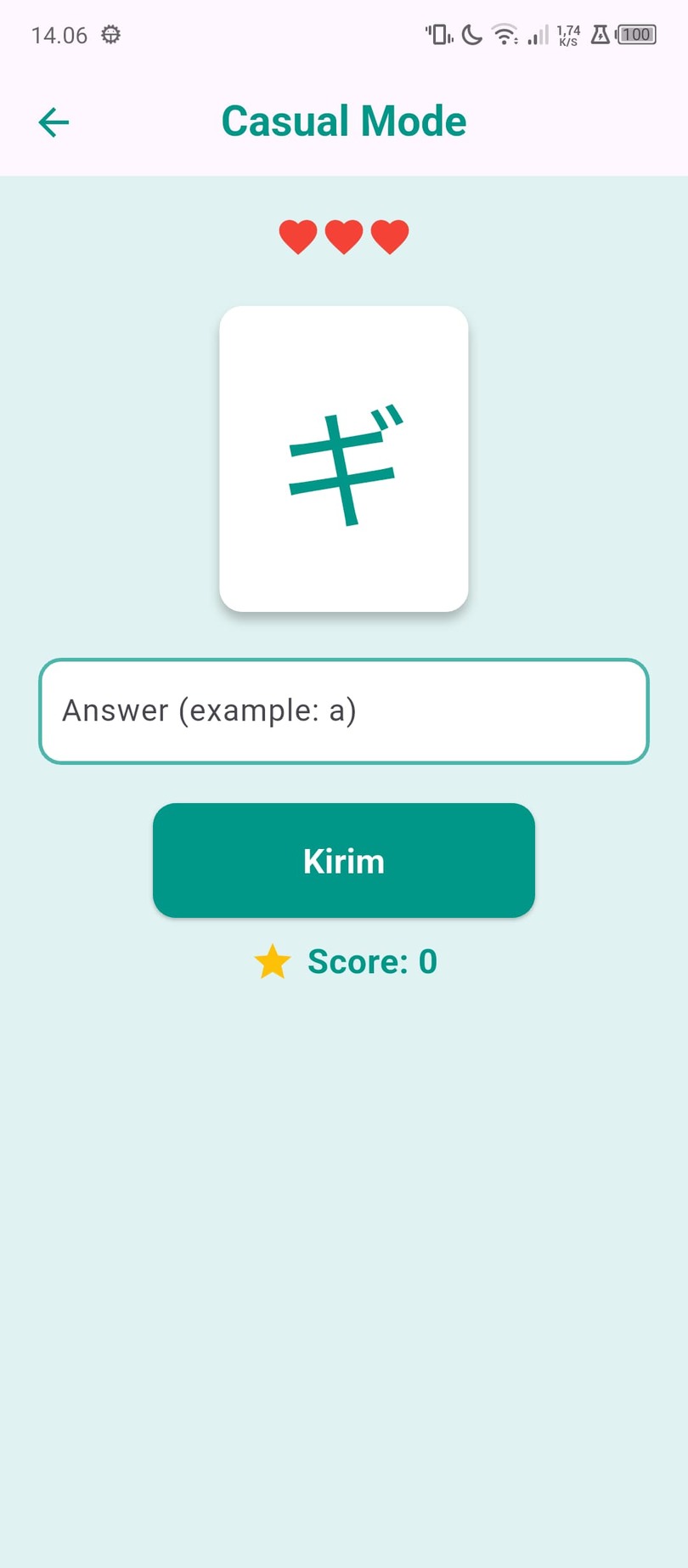 Kana Quiz by Fakhreyza