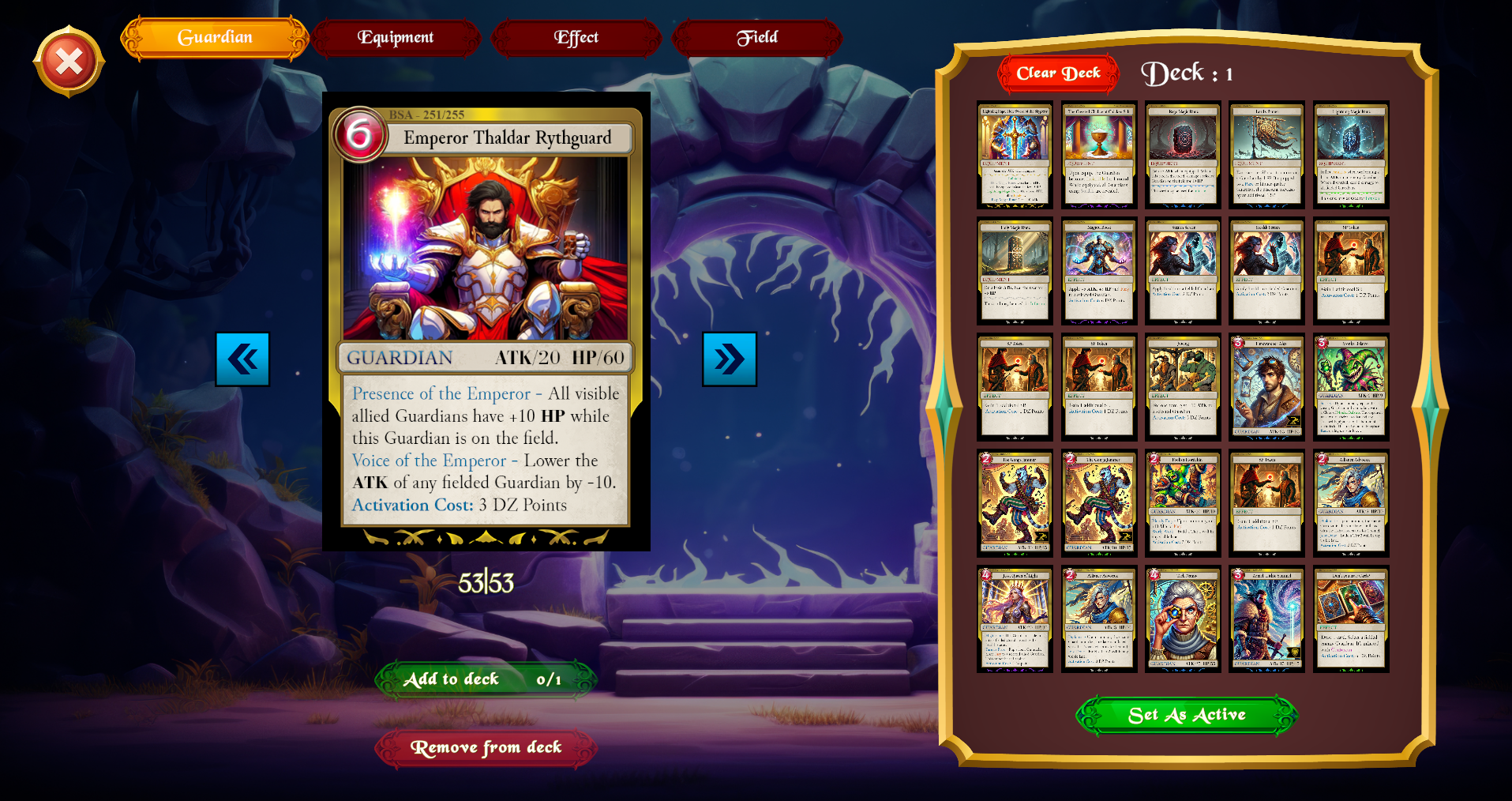 Guardian Realms Trading Card Game by DeeZie