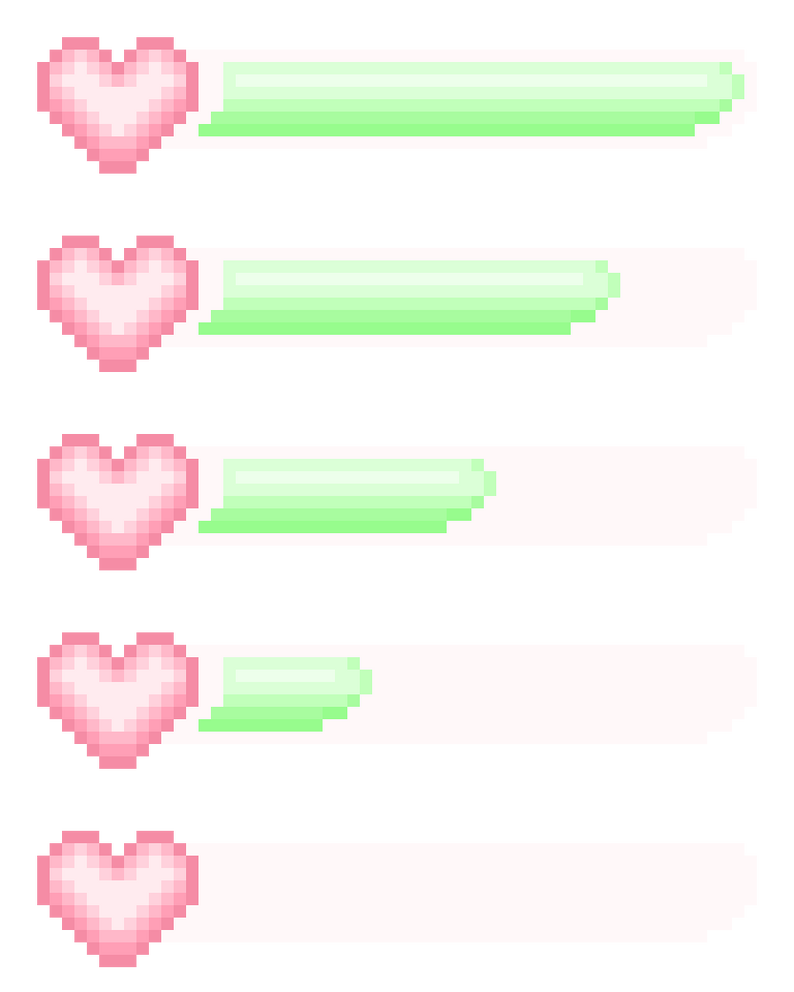 Free Pixel Art Healthbars 16x64 by Redreeh