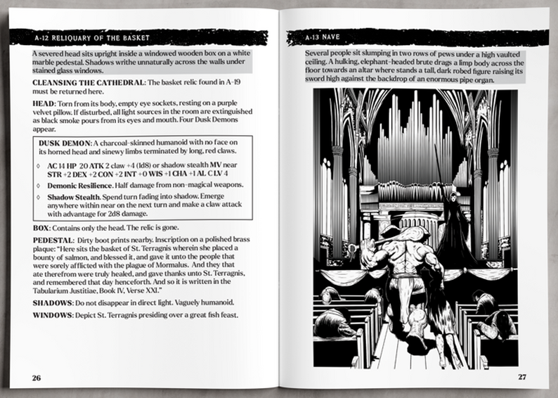 Shadow of the Cursed Cathedral for Shadowdark RPG by Jordan Rudd