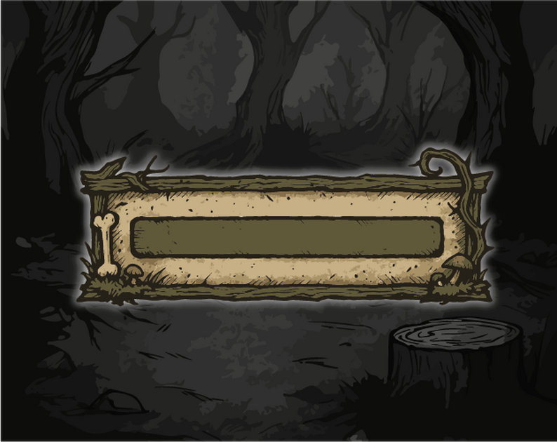 Dark Survival HUD Elements – Free Asset Pack by Gamanbit