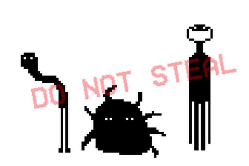 Horror Entity Sprites by liminallydreamcore
