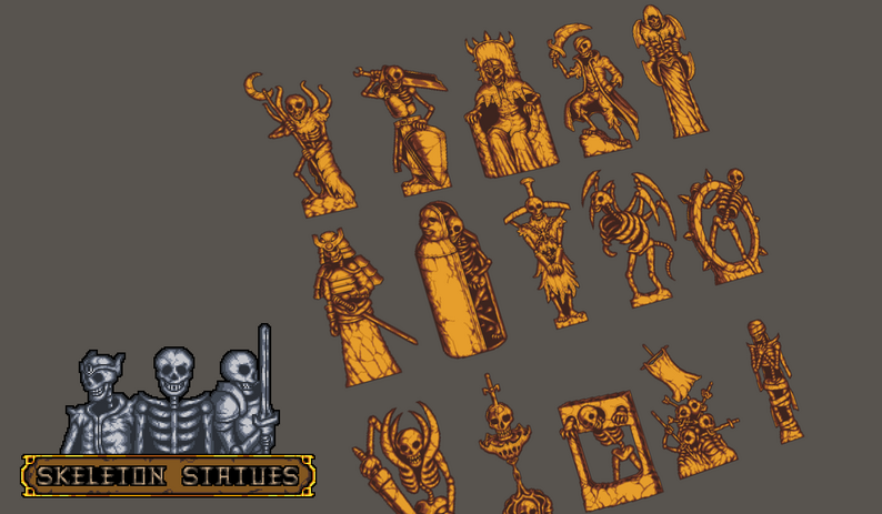 Unique Skeleton Statues by Marvyra