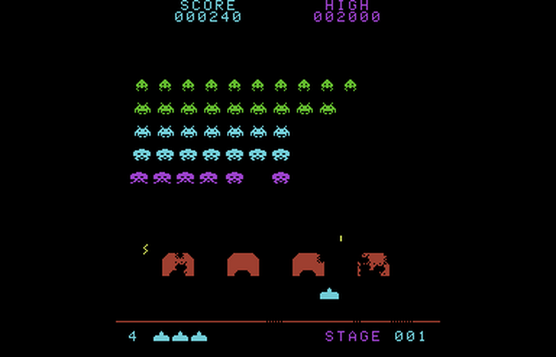 Space Invaders One Button (C64) by LC-Games