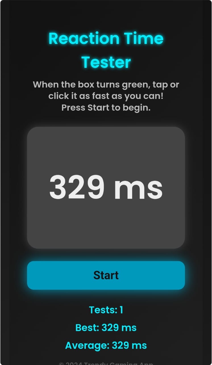 reaction time Challenge by akhu