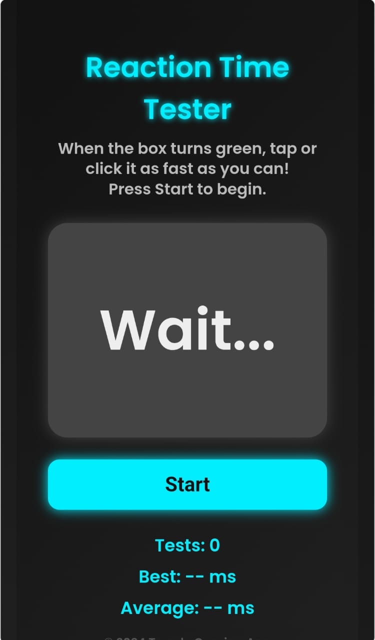reaction time Challenge by akhu